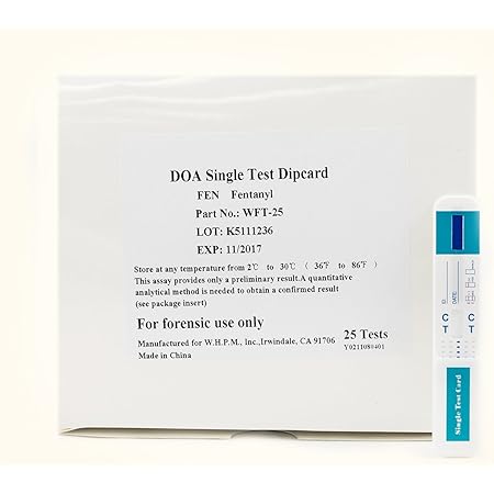 Amazon.com: Vericheck Single Panel Fentanyl (FYL) Drug Test Dip - Urine ...