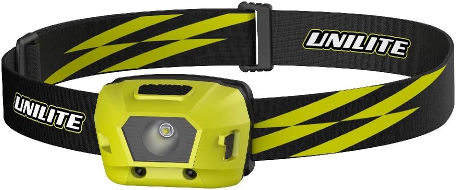 Unilite HL-4R Prosafe Hi Vis Yellow Helmet Mountable USB Rechargeable ...