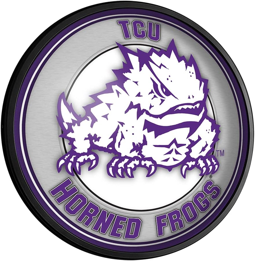 Amazon.com : The Fan Brands NCAA TCU Horned Frogs: Mascot - Round ...