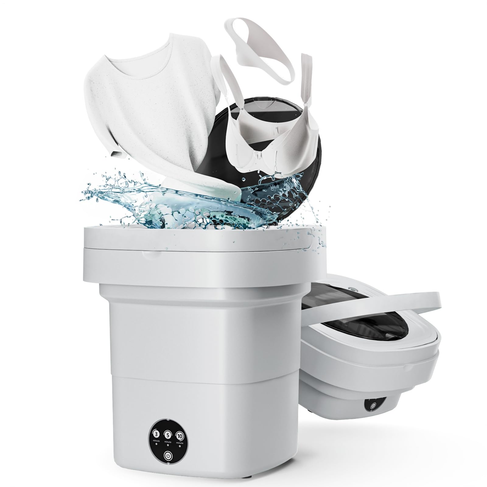 Amazon.com: iJoy Portable Washing Machine Large Capacity Mini Portable Washing Machine for Dorms ...