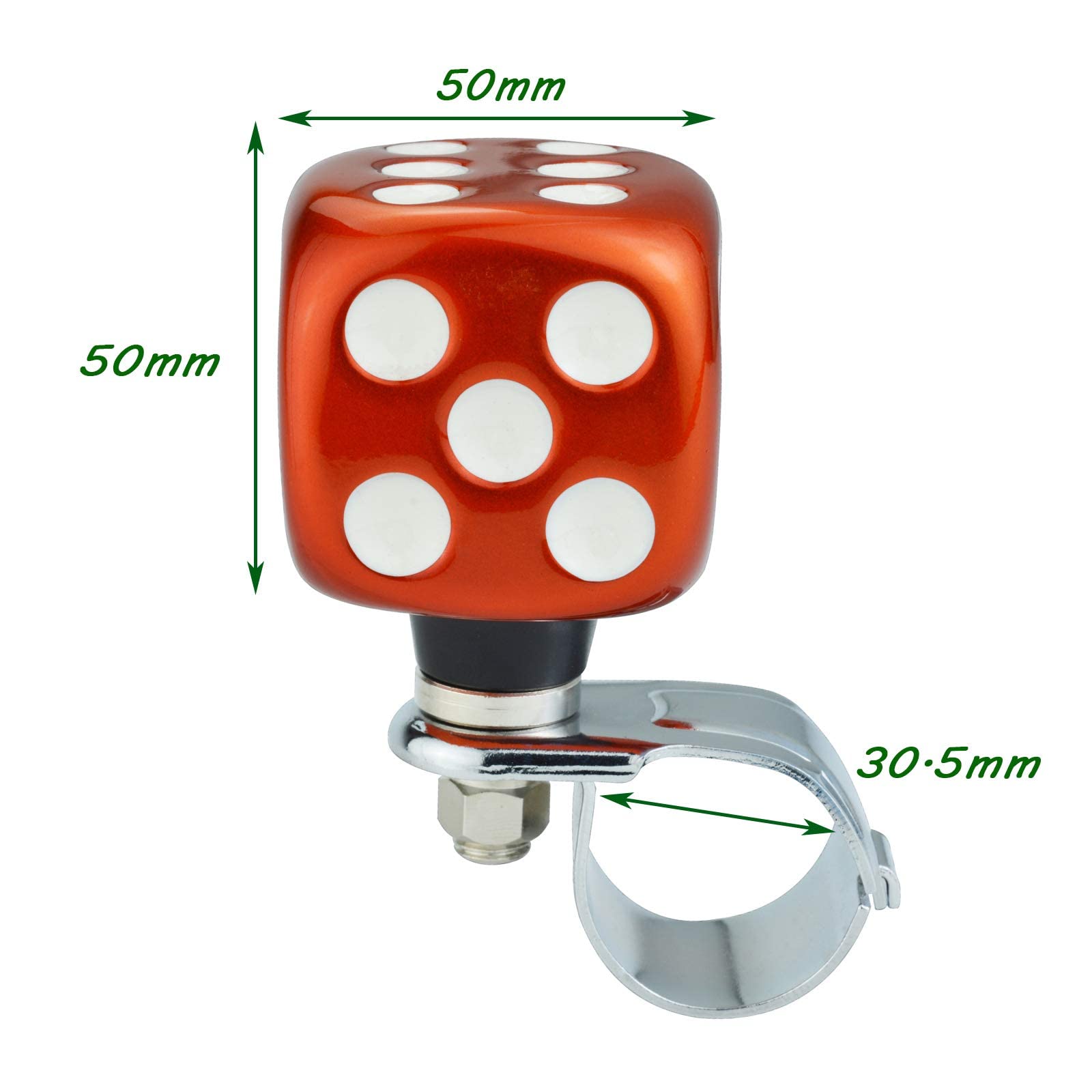 Snapklik.com : Lunsom Steering Wheel Spinner, Dice Shape Car Turning ...