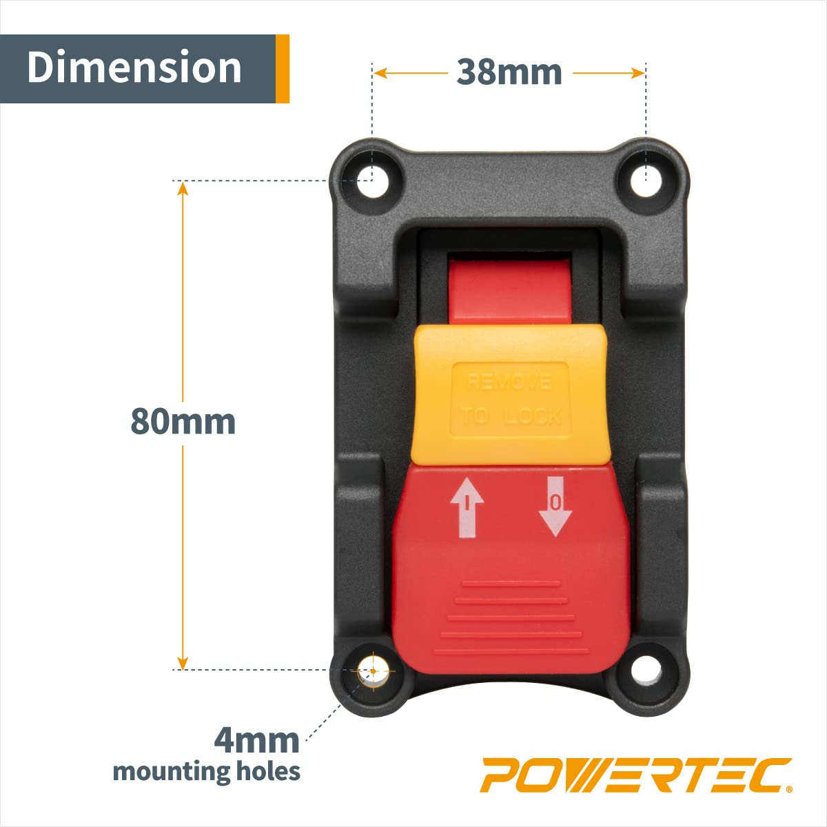 Snapklik.com : POWERTEC 71006 Safety Locking Switch Dual Voltage 110V ...