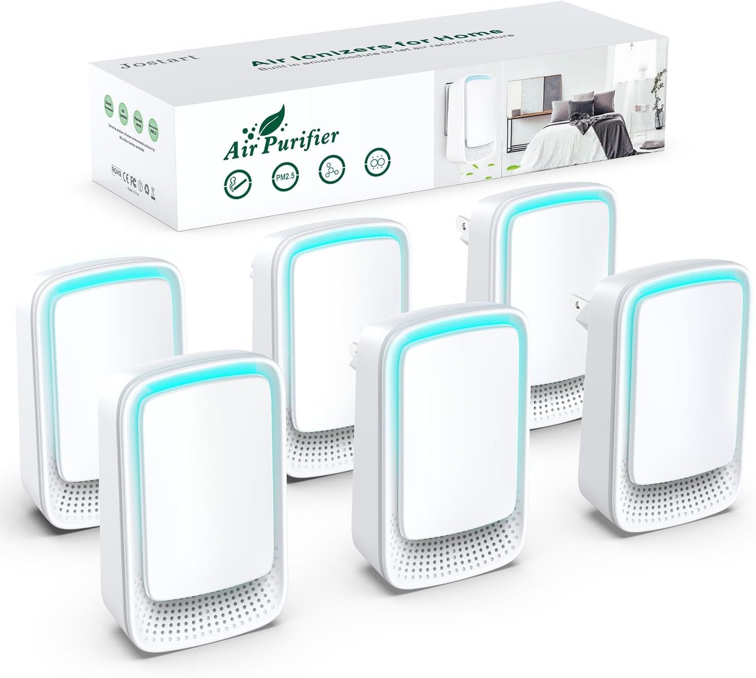 Amazon.com: Plug In Air Ionizers - Negative Ion Technology Air Purifier ...