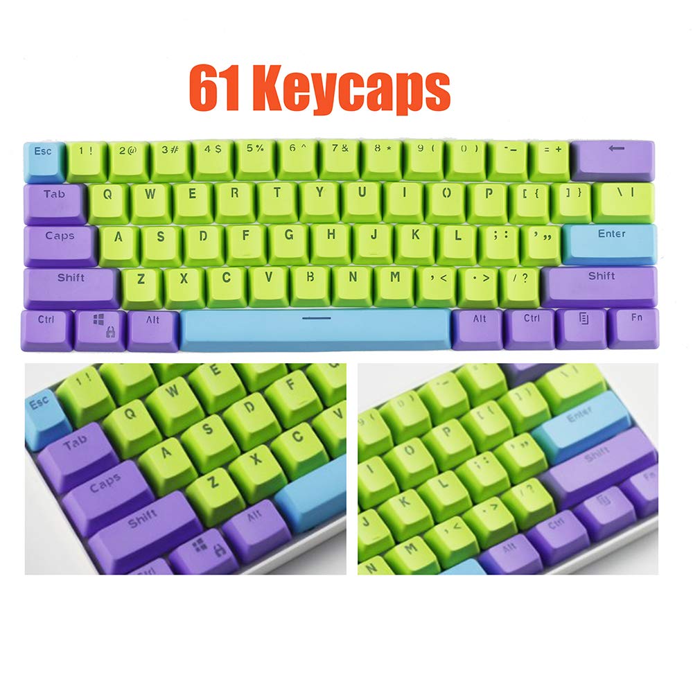 GTSP 61 Keycaps 60 Percent One 2 Mini Keycaps of Mechanical Gaming ...