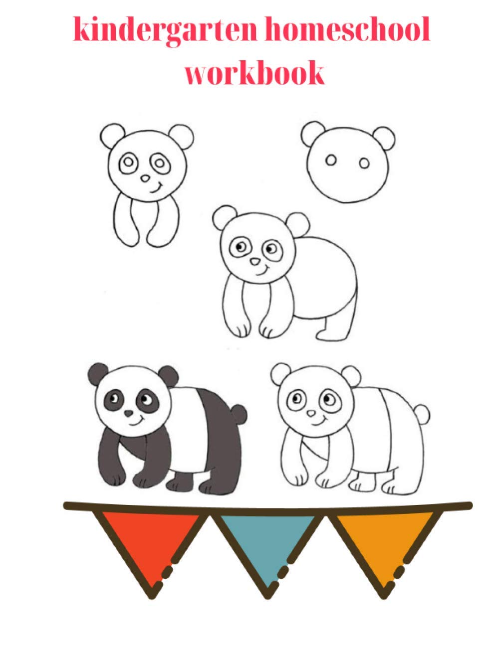 Buy Draw Panda In Just Five steps.Kindergarten Homeschool Workbook ...