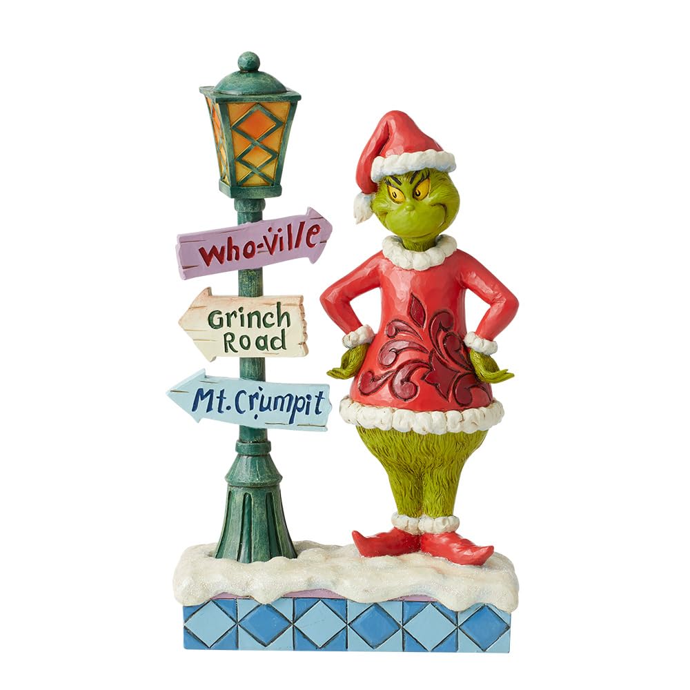 Amazon.com: Enesco Dr. Seuss Grinch by Jim Shore Grinch Santa Standing ...