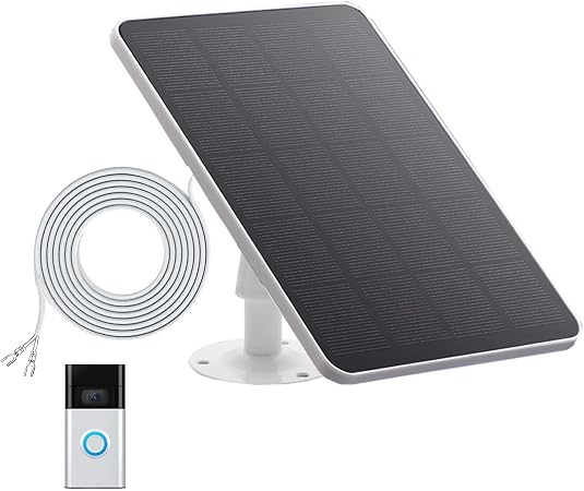 Amazon.com: Konzon Solar Panel 3W Compatible with Ring, Video Doorbell ...