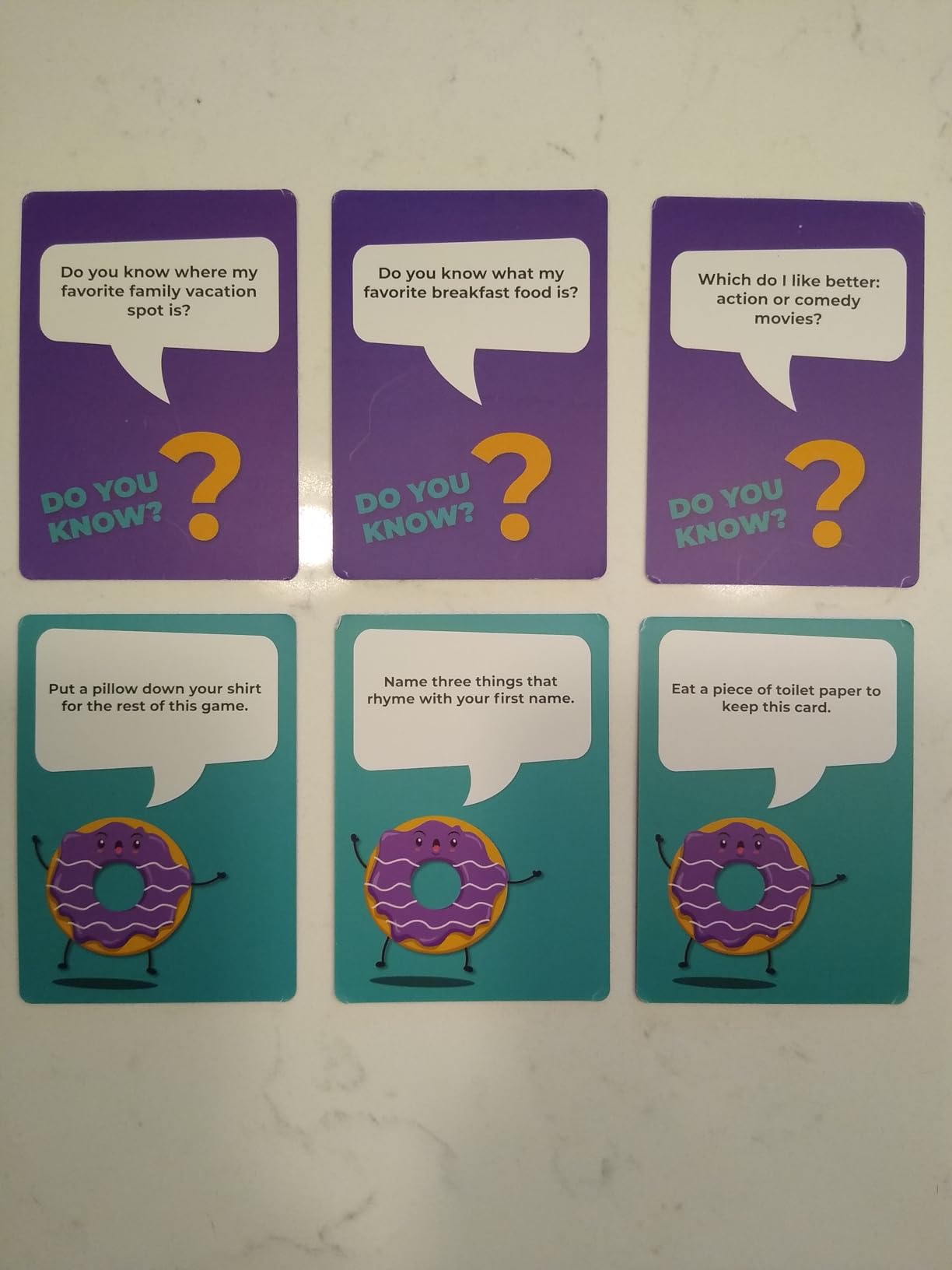 Amazon.com: Do or Donut - Fun Family Game Night - Playing Cards for ...