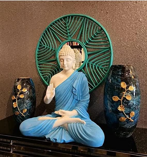 Buy SwarnHouse Decors® Beautiful Sitting Buddha Idol Statue for Home ...
