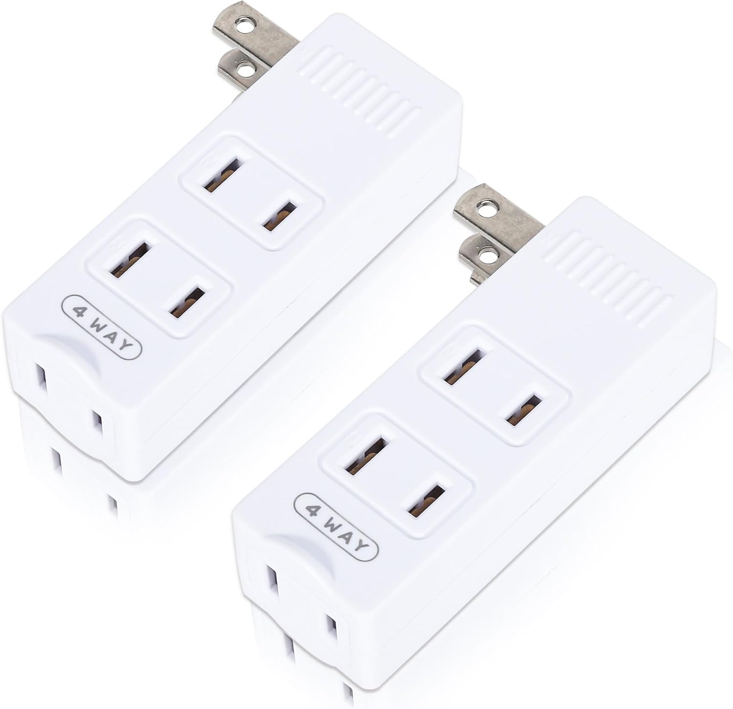 Amazon.com: SYCON 4 Outlet Wall Adapter, 2-Prong Extender Adapter Plug ...
