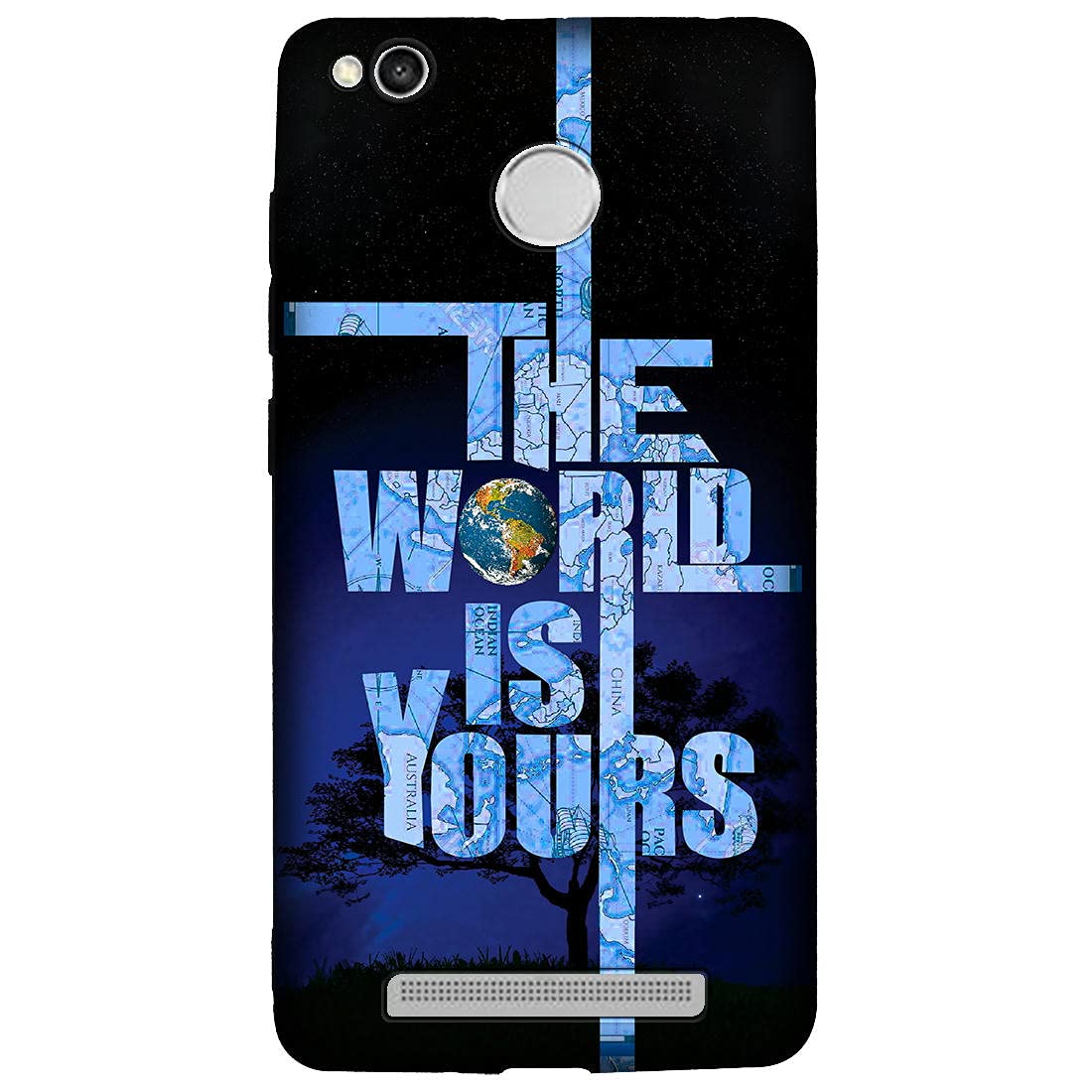 UNIQUE CASE Back Cover for Mi Redmi 3S Prime (The World is Your ...