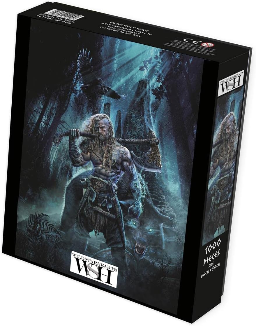 Amazon.com: Viking Wolf Spirit 1000 Piece Jigsaw Puzzle, Rajko Zigic ...