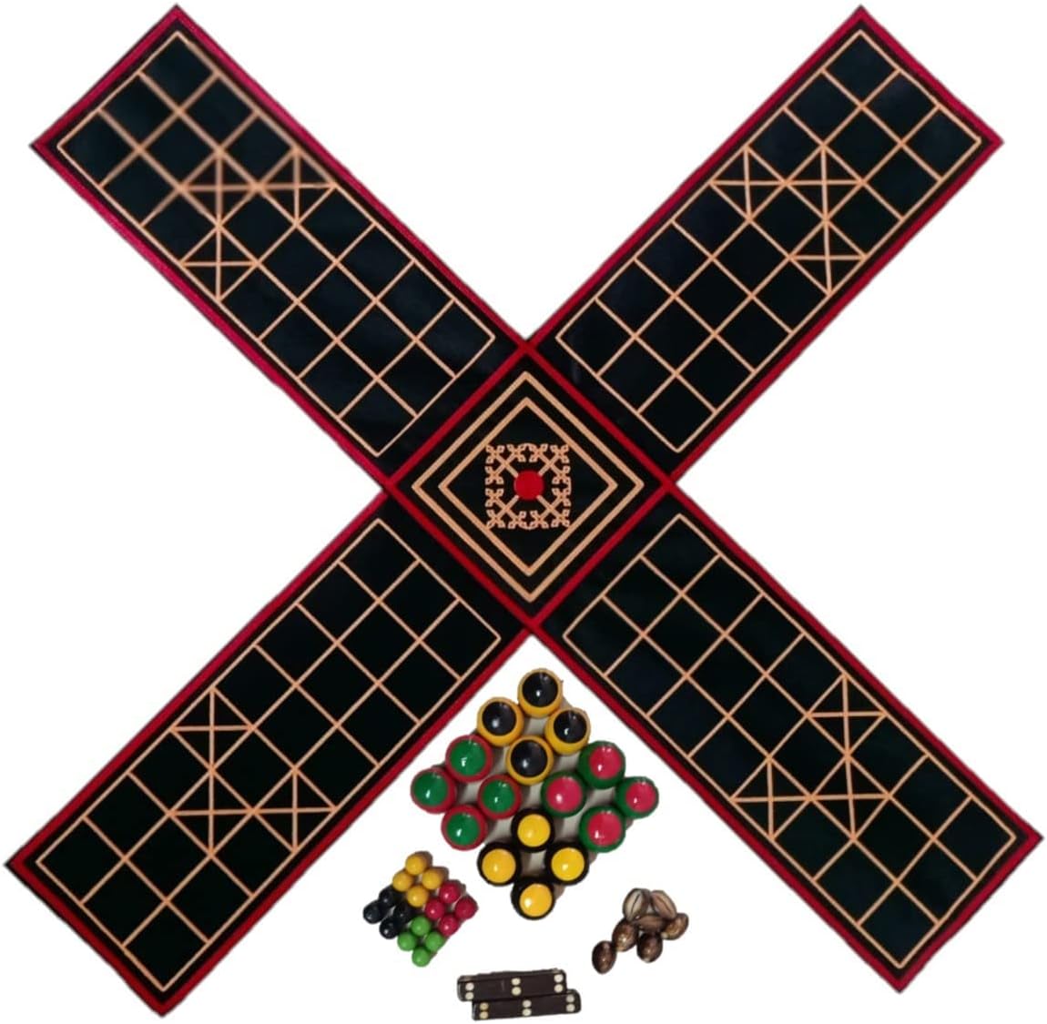 Buy OrderIQ Adult Traditional Chausar, Chopad, Parcheesi, Pachisi ...