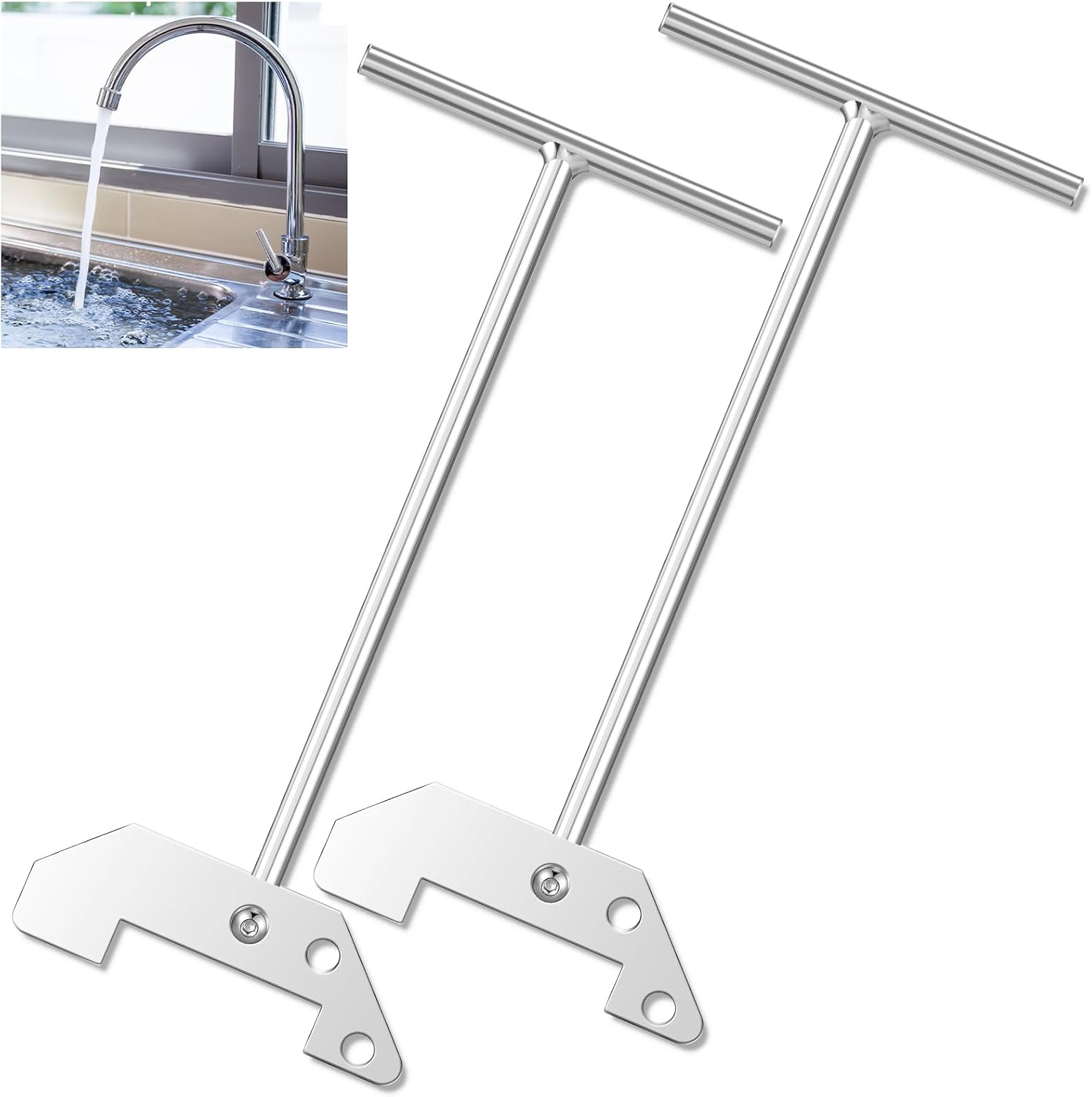 Lanties 2 Pcs Garbage Disposer Unjamming Wrench, Silver Garbage ...