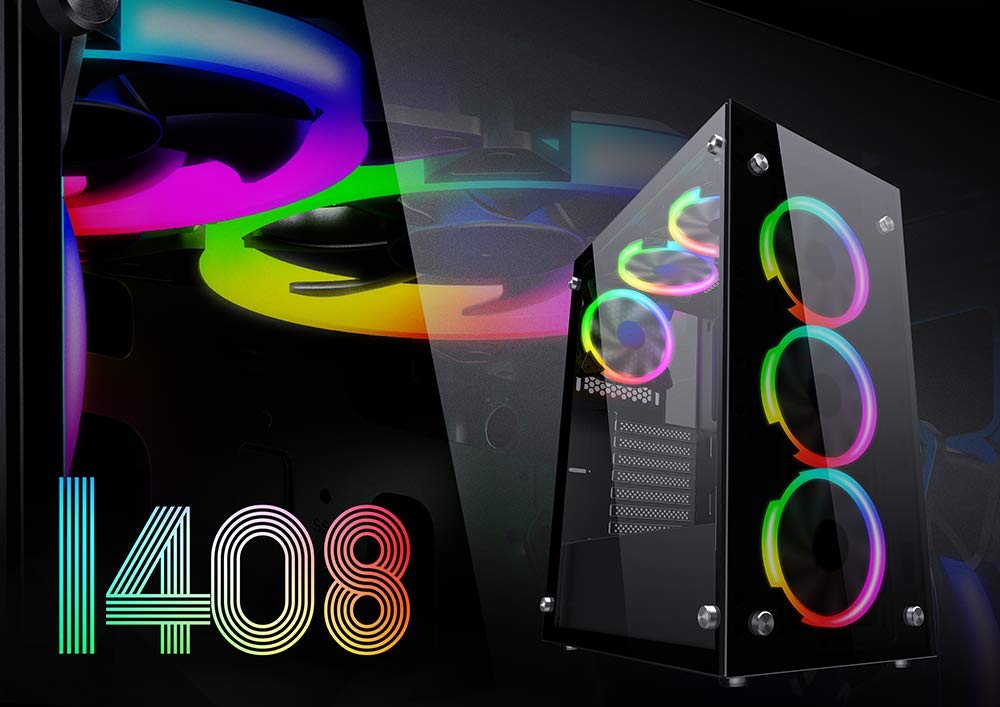 Raidmax i4 Series ATX Desktop Gaming Computer Case USB 3.0 Tempered ...