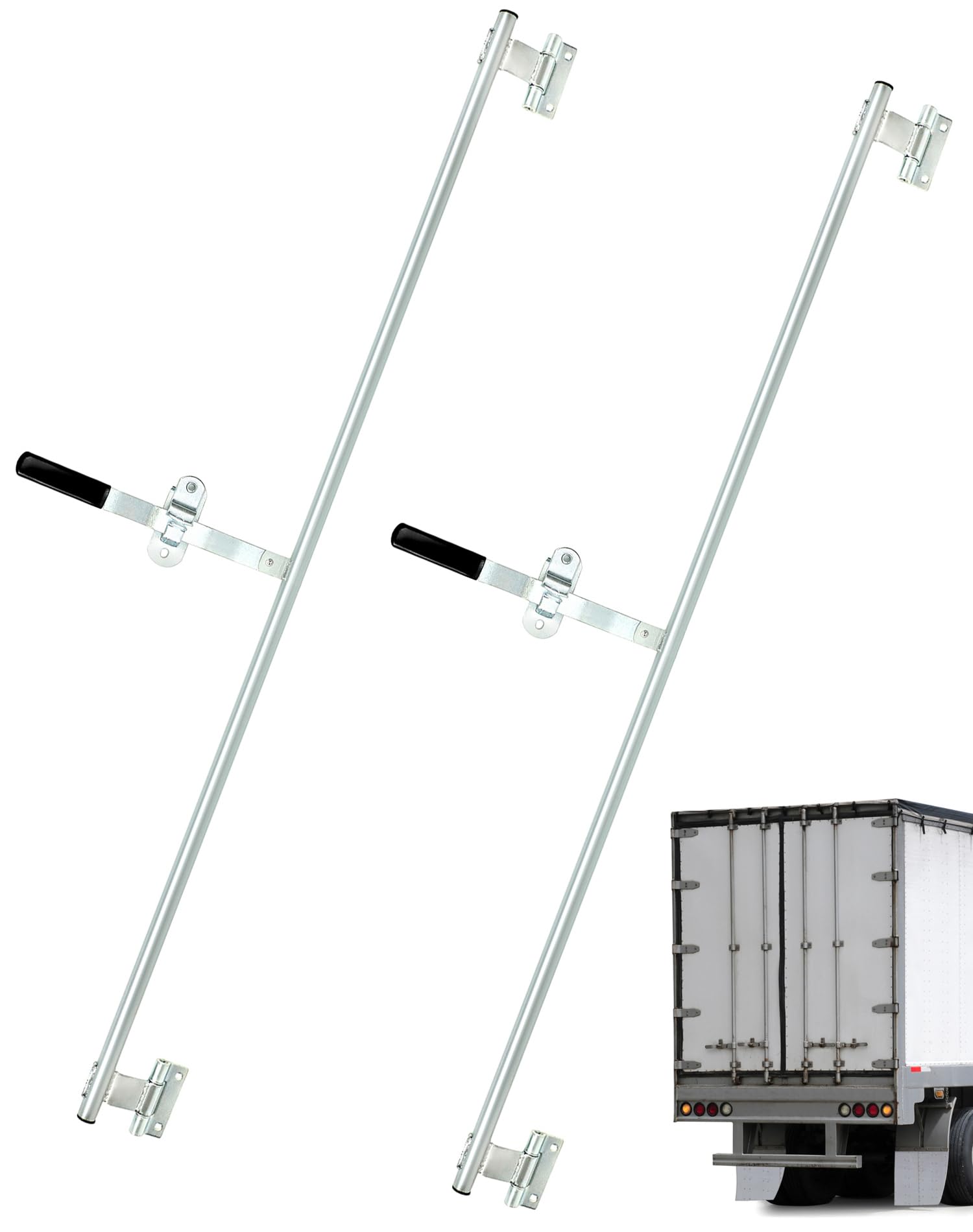 Amazon.com: QWORK Cargo Trailer Cam Bar Lock, 2 Pack 55" Trailer Door ...