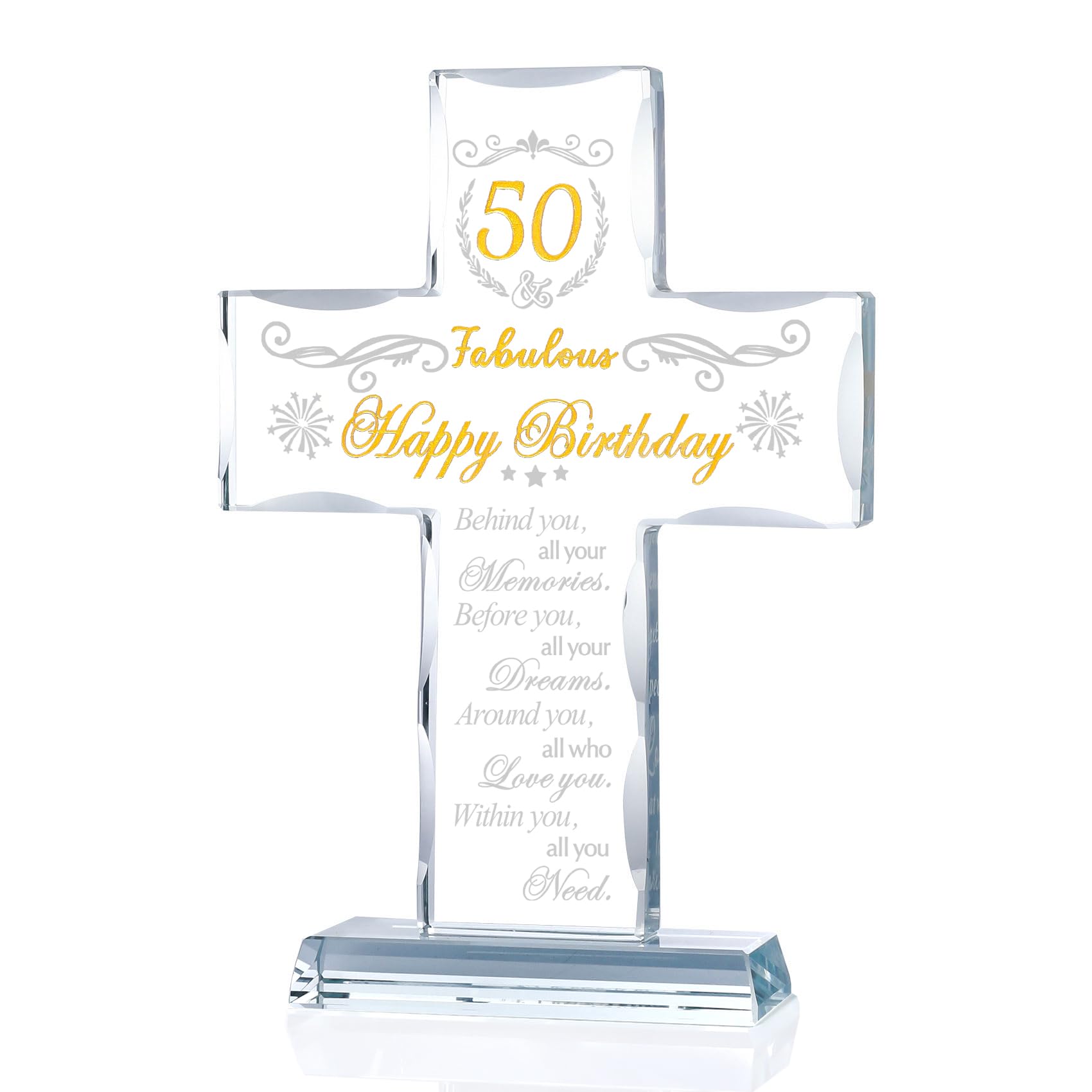 Amazon.com: Ornalrist 50th Birthday Cross Gifts Religious Gifts for ...