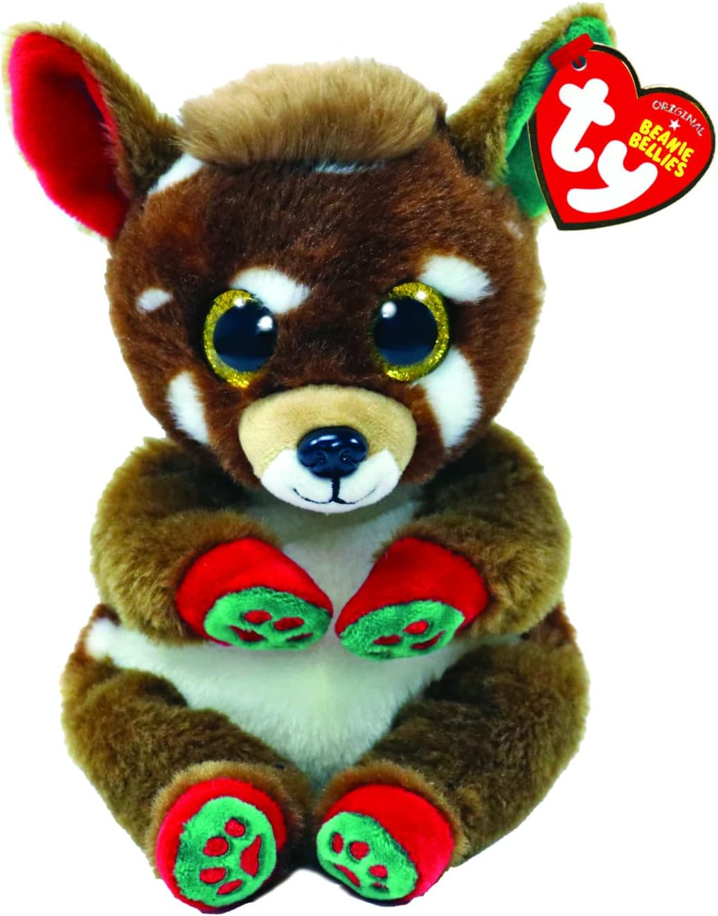 Amazon.com: Ty - Plush - Beanie Bellies Special Christmas - Reindeer ...