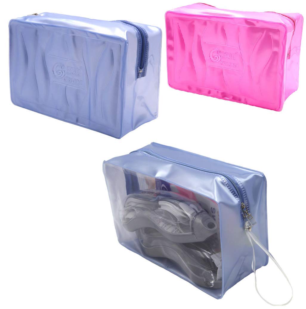 Amazon | 2点セット プールバッグ 防水 スイムバック 約22.5×10×15cm コンパクト ウォータープルーフバッグ 温泉バック 水泳 プール 収納ポーチ 角型ポーチ スイミング ...