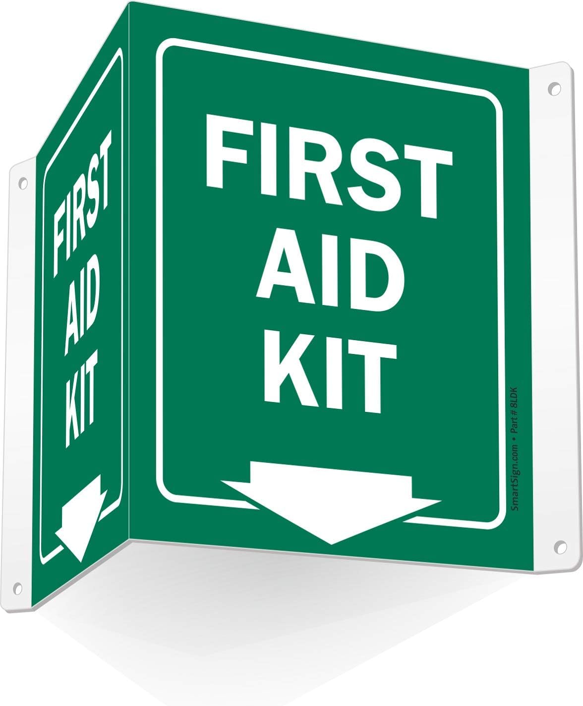 "First Aid" Sign By SmartSign | 12" x 18" Aluminum: Amazon.com ...