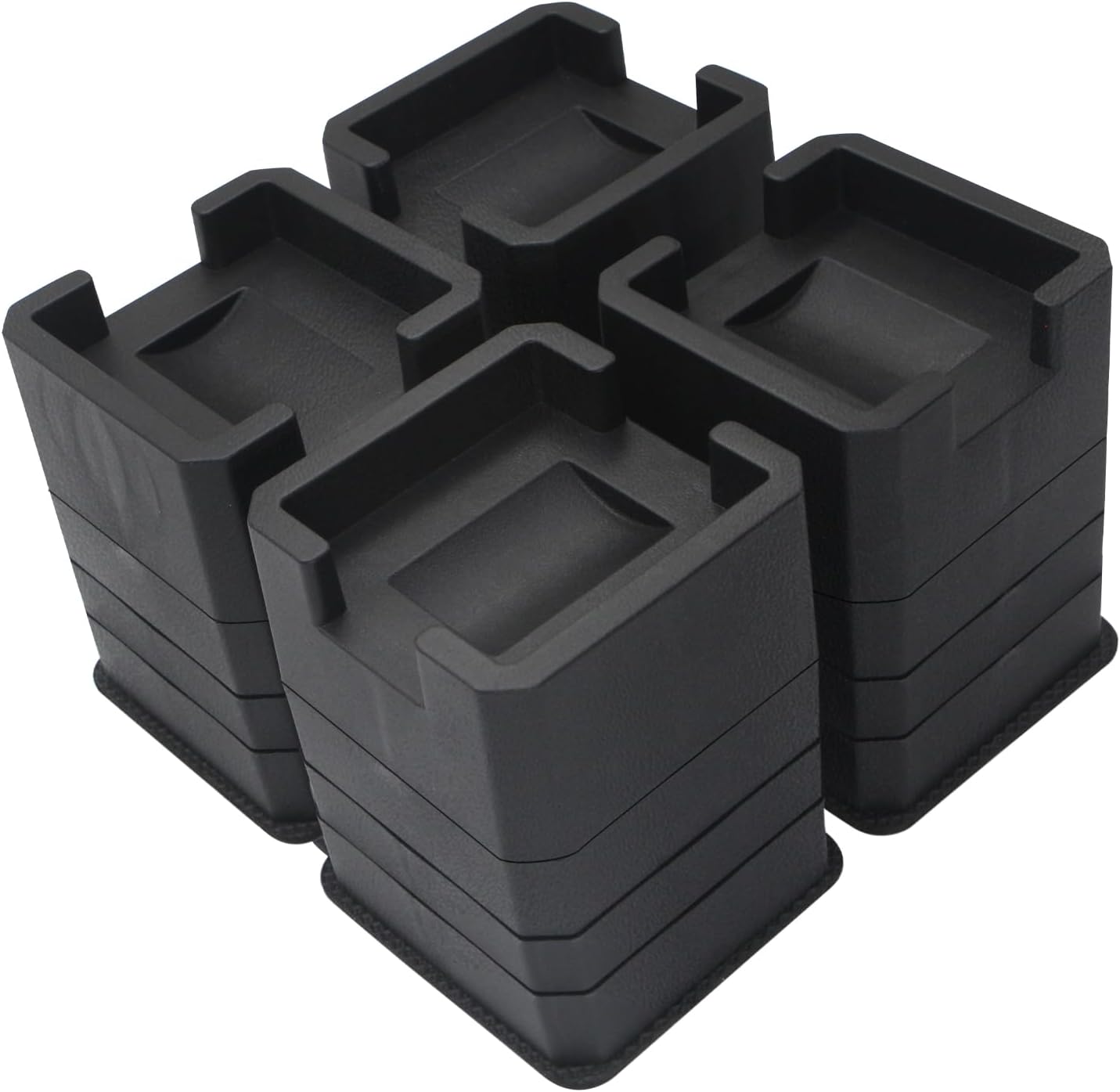 MYMULIKE Furniture Risers 4 Inch, 4 Pack Furniture Leg Risers, 2 to 4 ...