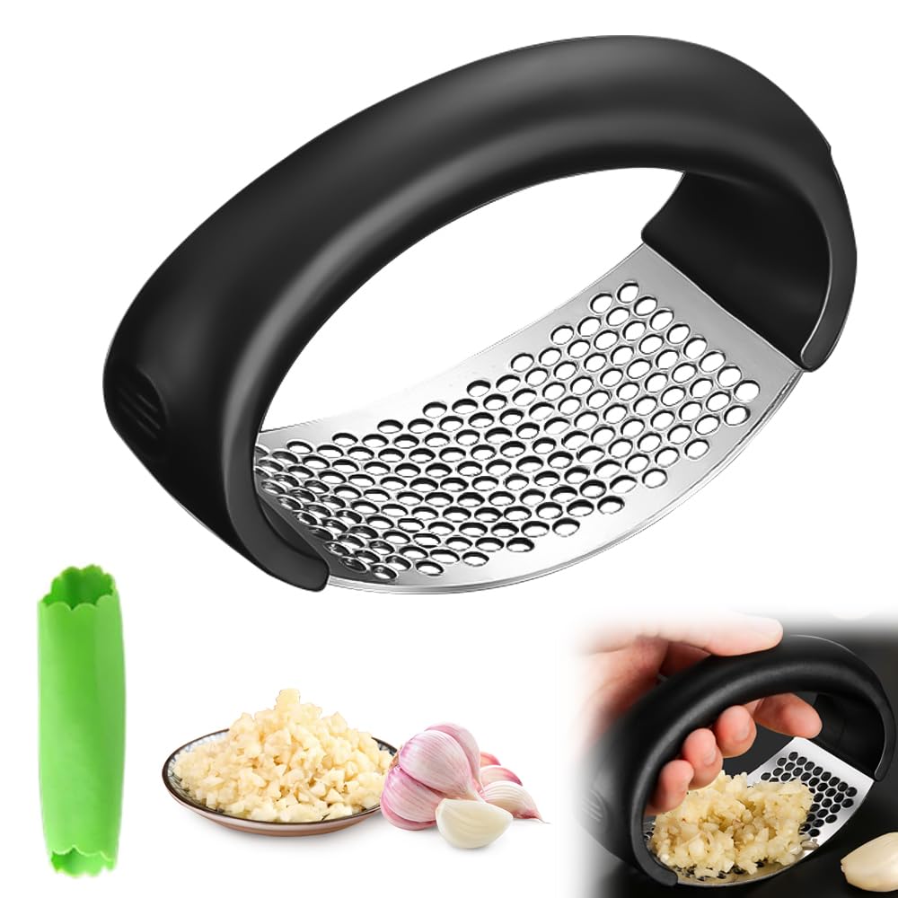 Amazon.com: Stainless Steel Garlic Rocker,2024 New Stainless Steel ...