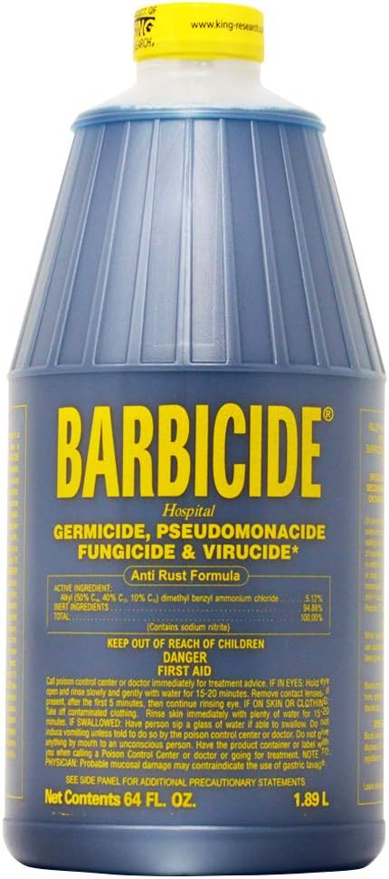 Amazon.com: Barbicide Disinfectant Liquid Gallon 128oz : Industrial ...