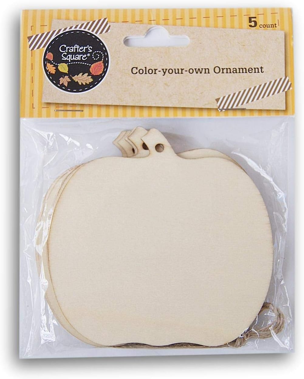 Amazon.com: Color-Your-Own-Ornament Autumn Craft - Pumpkin Shape - 5 Count
