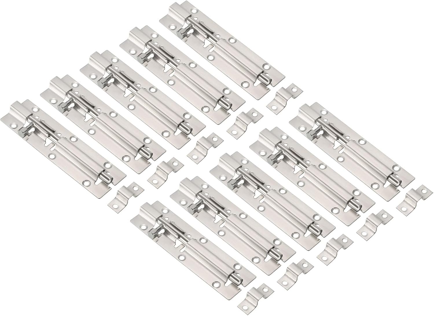 Amazon.com: PATIKIL Door Barrel Bolt Latch 5 Inch, 10 Pack Stainless ...