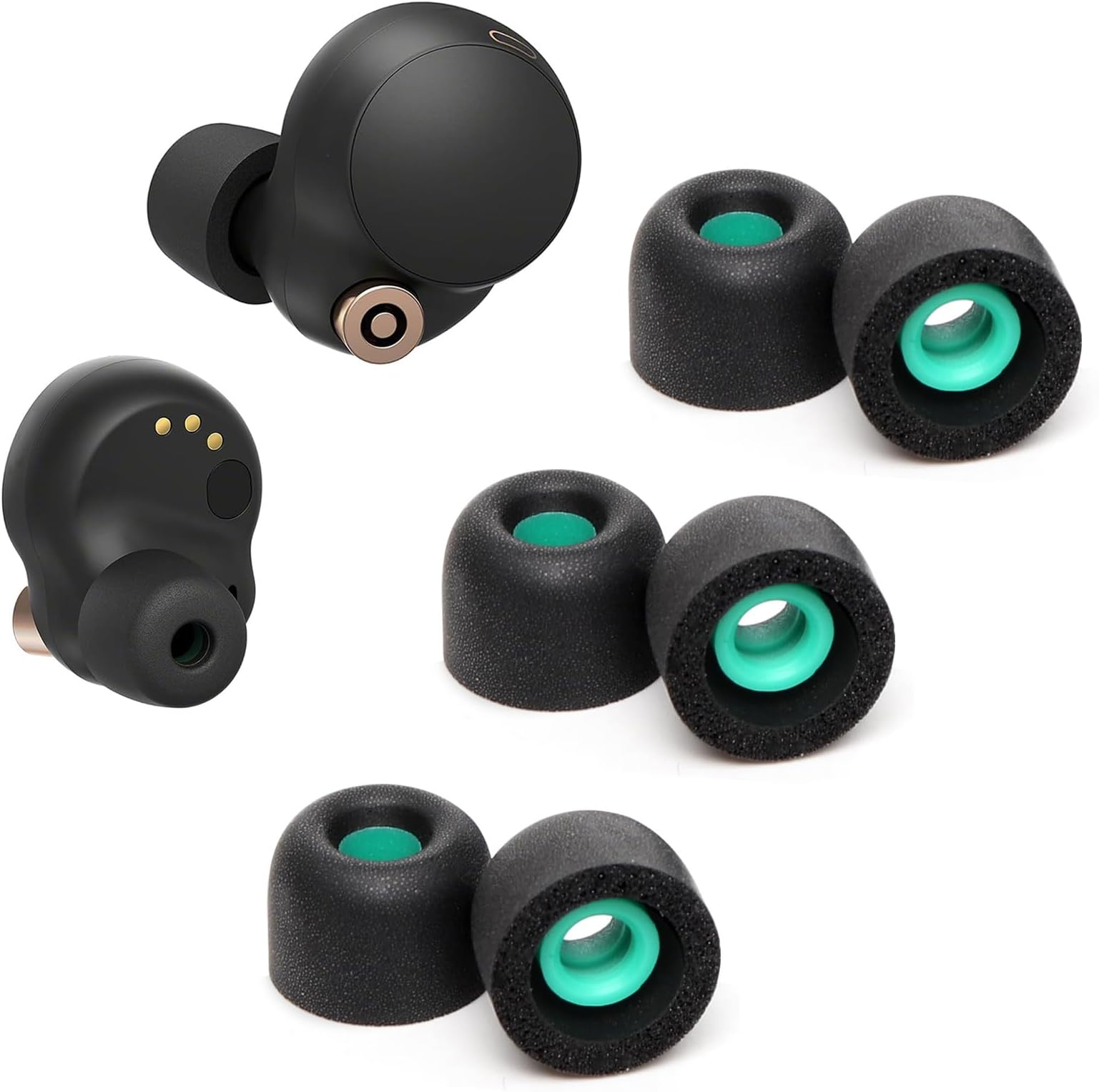 Amazon.com: Foam Ear Tips for Sony WF-1000XM4/WF-1000XM5 Tips ...