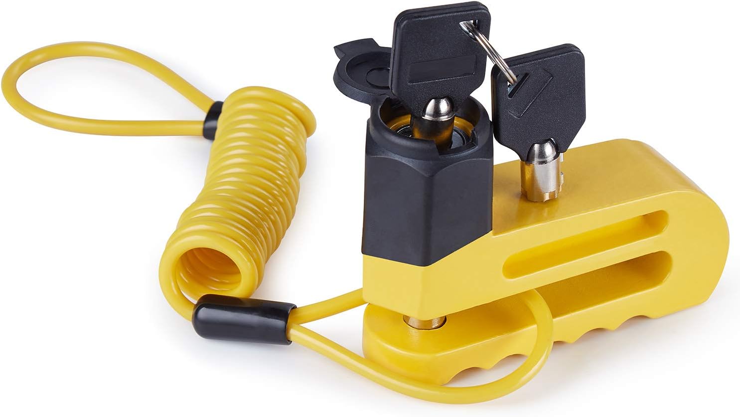 Oxford LK486 Motorcycle Titan 10mm Pin Disc Lock Yellow incl. Pouch ...