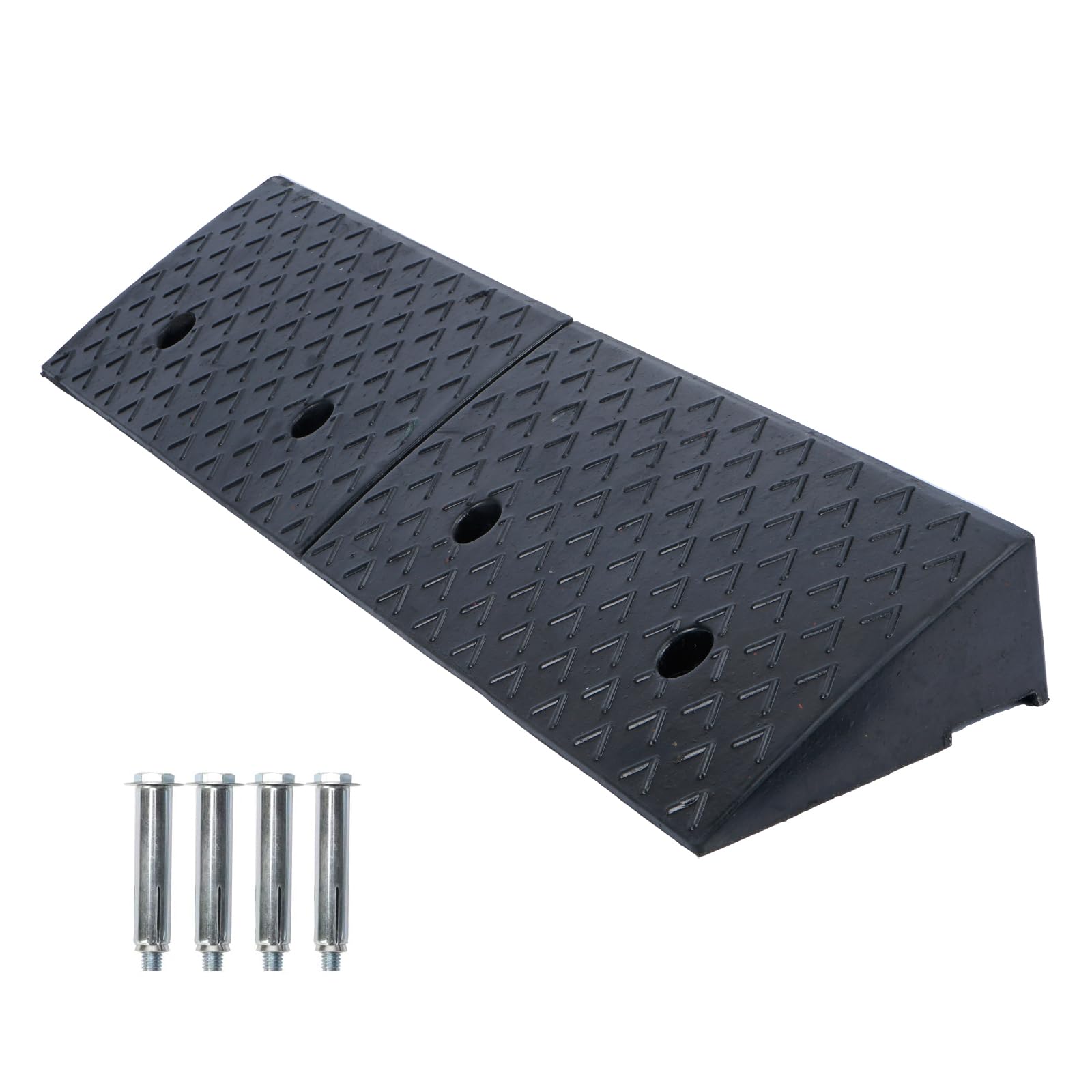 Nisorpa Rubber Threshold Ramp 100x25x5cm Kerb Ramps for Cars, Curb Ramp ...