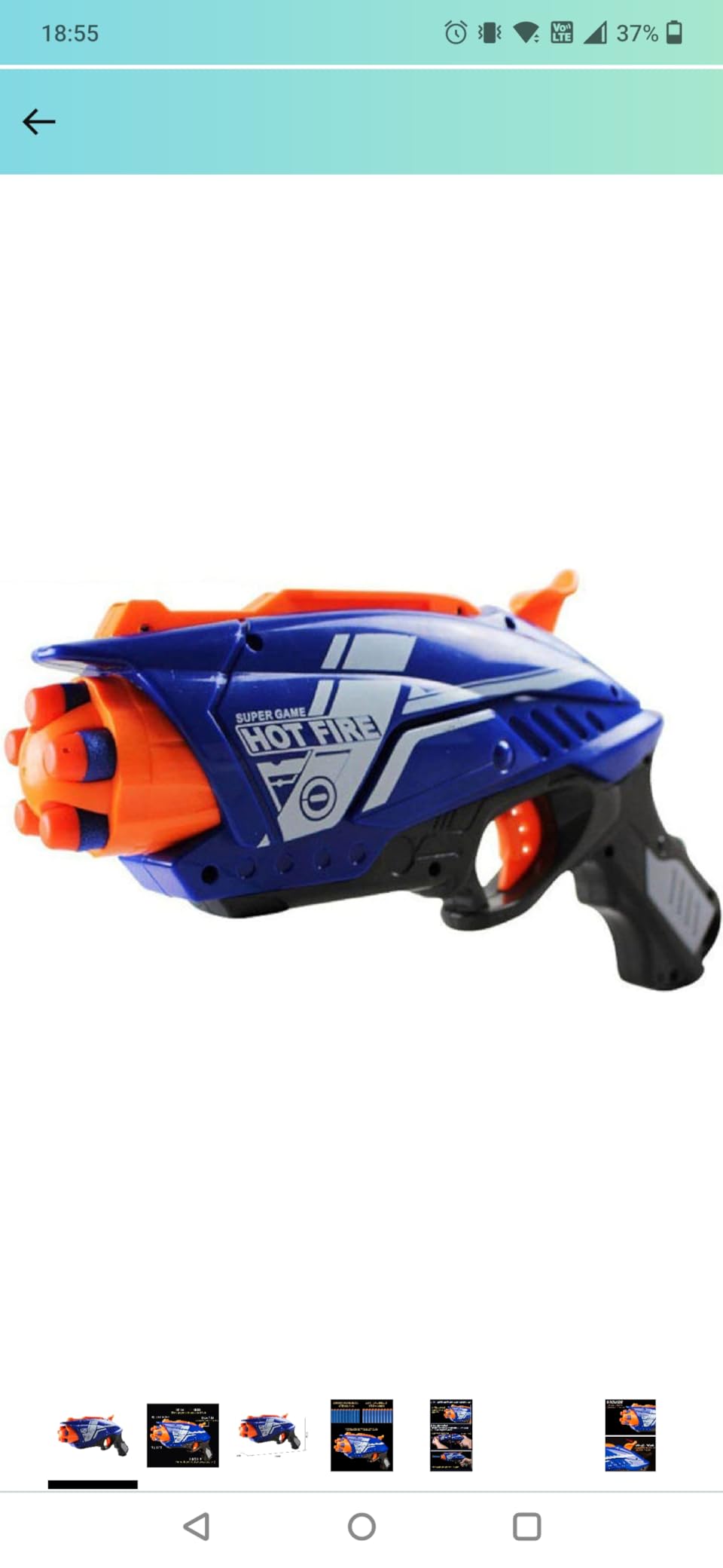 VGRASSP Foam Blaster Toy Gun for Kids - Auto Revolver Foam Blaster Gun ...