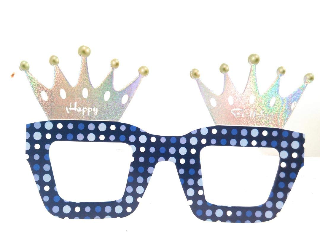 Creative Creation Happy Birthday Goggle 2 Pcs + Blue Balloon 25 Pcs ...