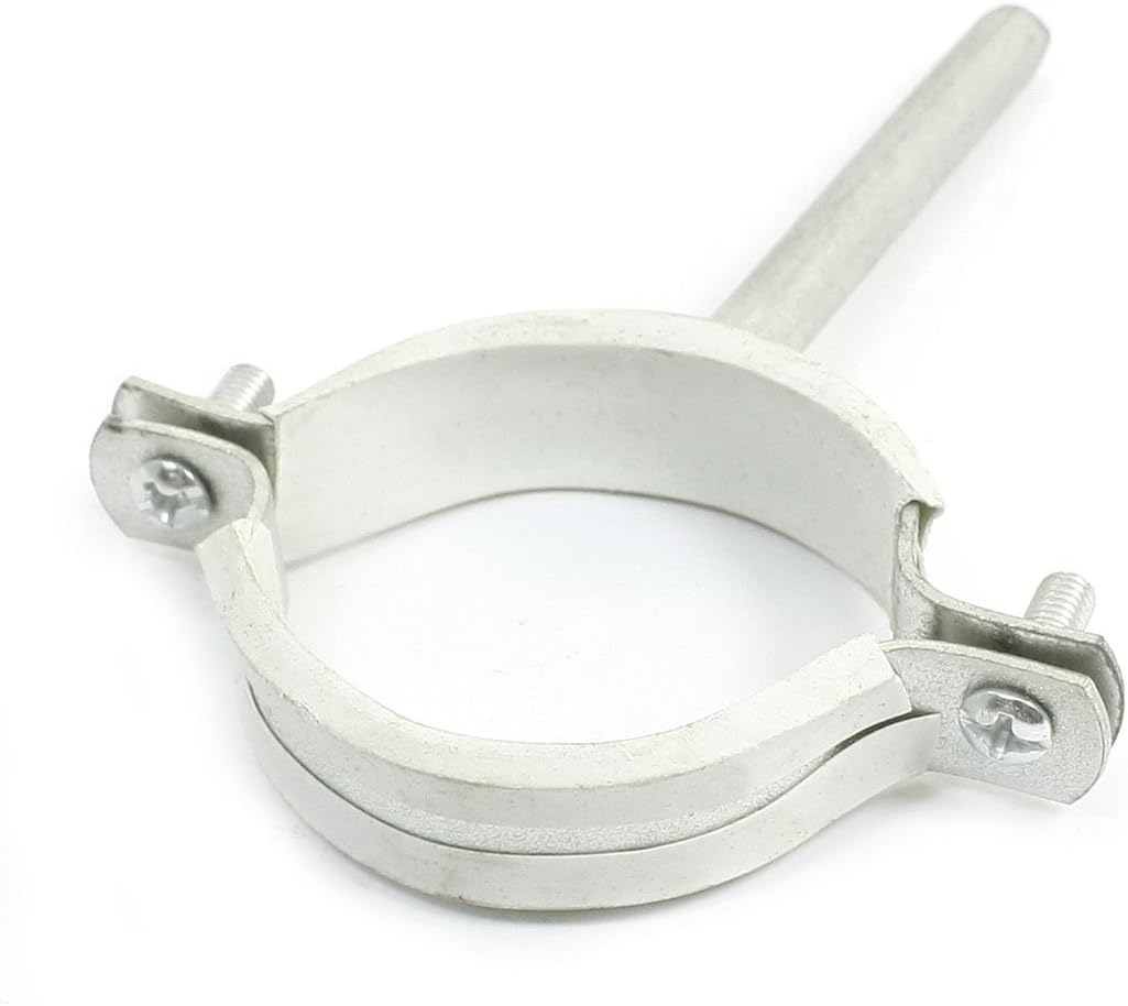 Double Bolt Design 50mm Dia PVC Pipe Tube Fastener Cinch Clamp Bracket ...