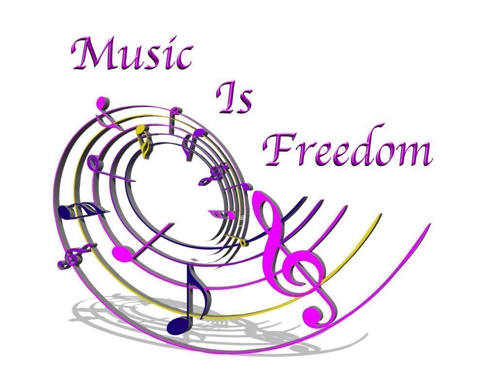 Amazon.com: Music is Freedom Print - 11x14 Unframed Motivation and ...
