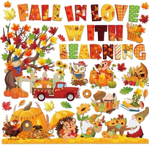 Amazon.com: Frienda 92 Pieces Fall Motivational Classroom Bulletin ...