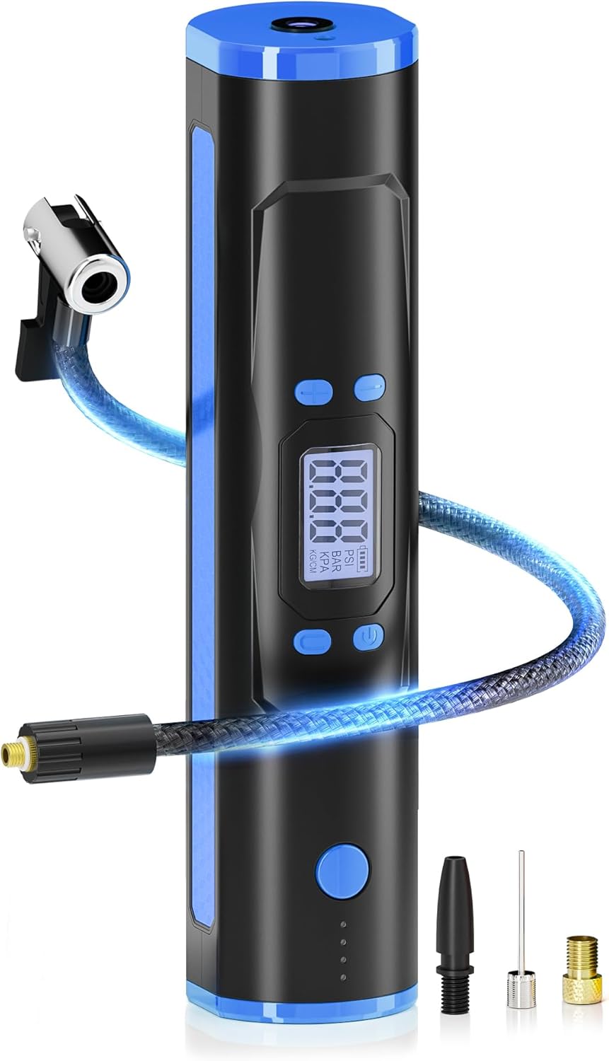 Amazon.com: Tire Inflator Portable Air Compressor, Bike Pump, 150PSI ...