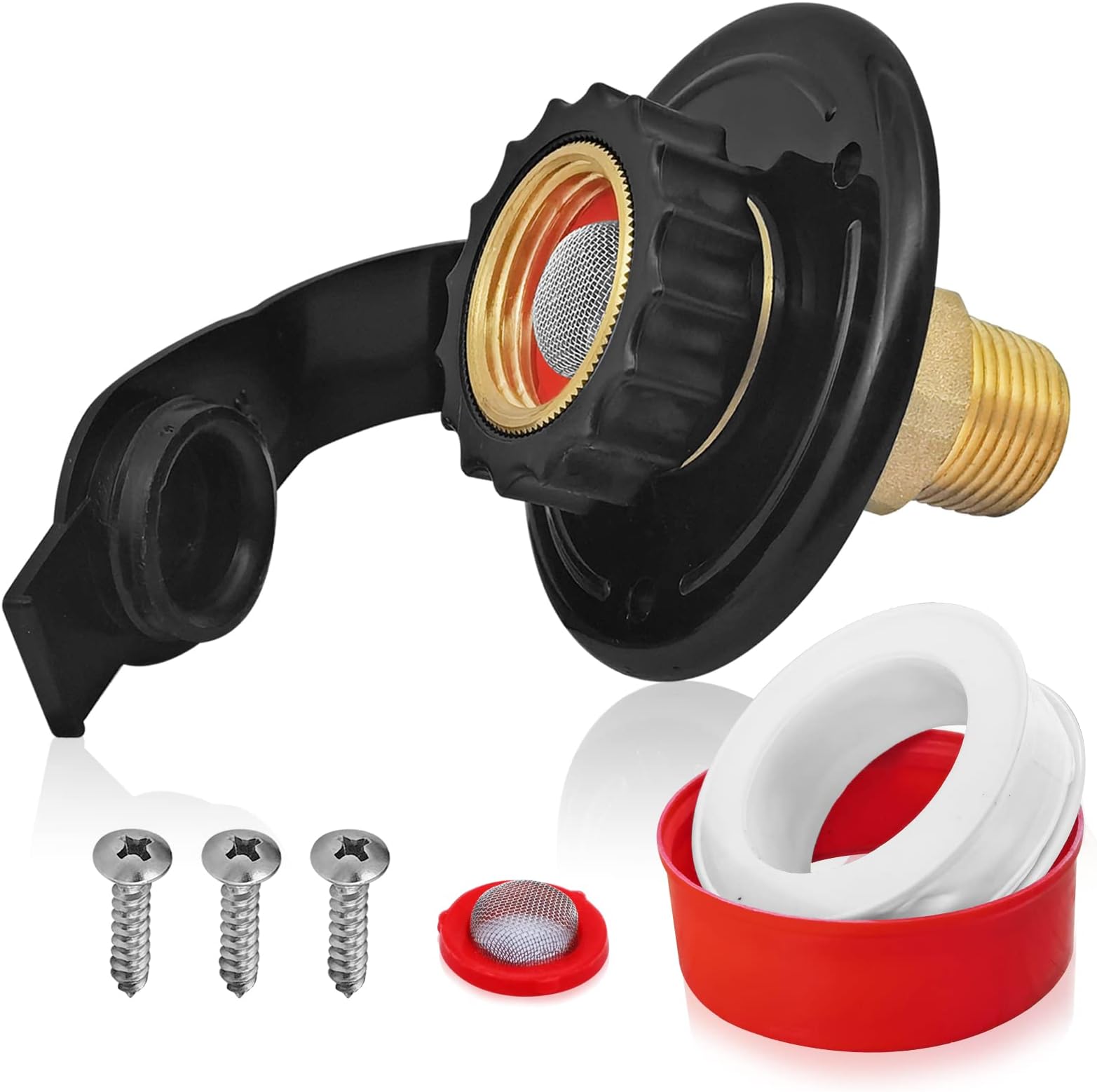 Amazon.com: Valterra A01-0170LFVP Flush-Mount Water Inlet - MPT, 2-3/4 ...