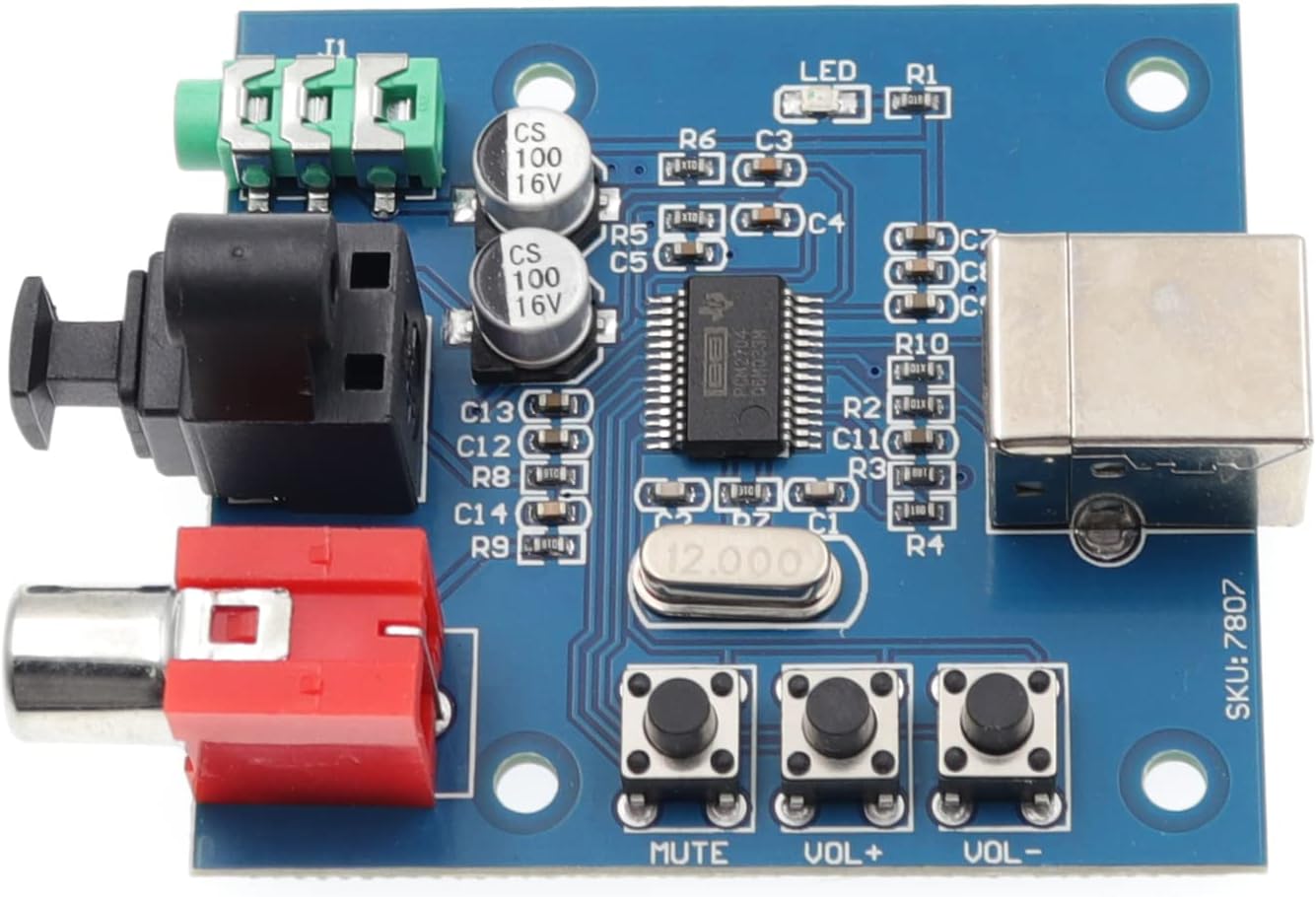 Amazon.co.jp: RASBEE PCM2704 USBサウンドカード DACデコーダボード 同軸光 HIFIデコーダボード USB ...