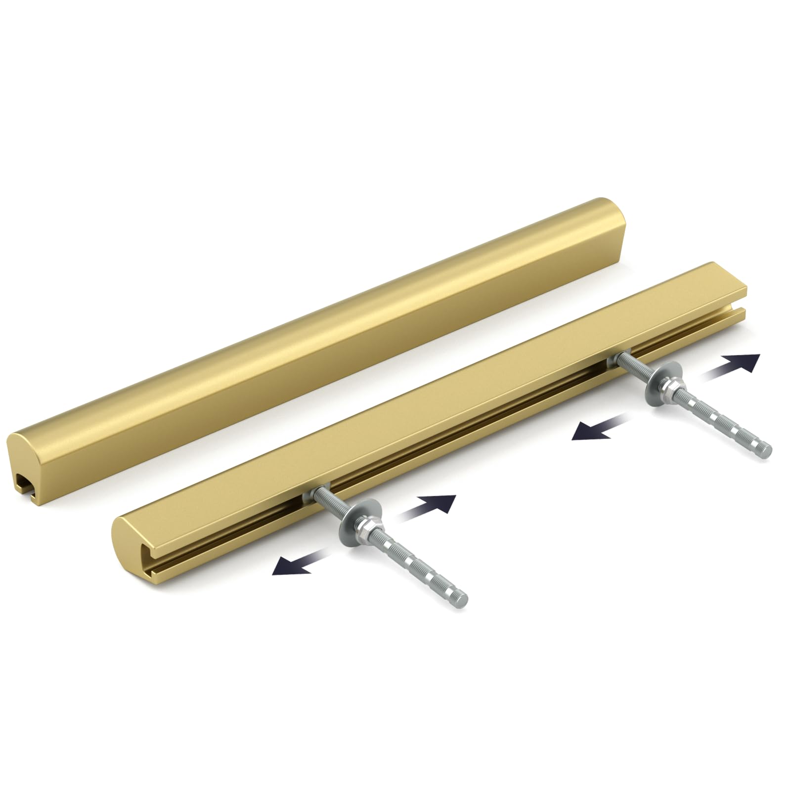 goldenwarm 5 Pack Adjustable Drawer Pulls Gold Cabinet Handles for ...