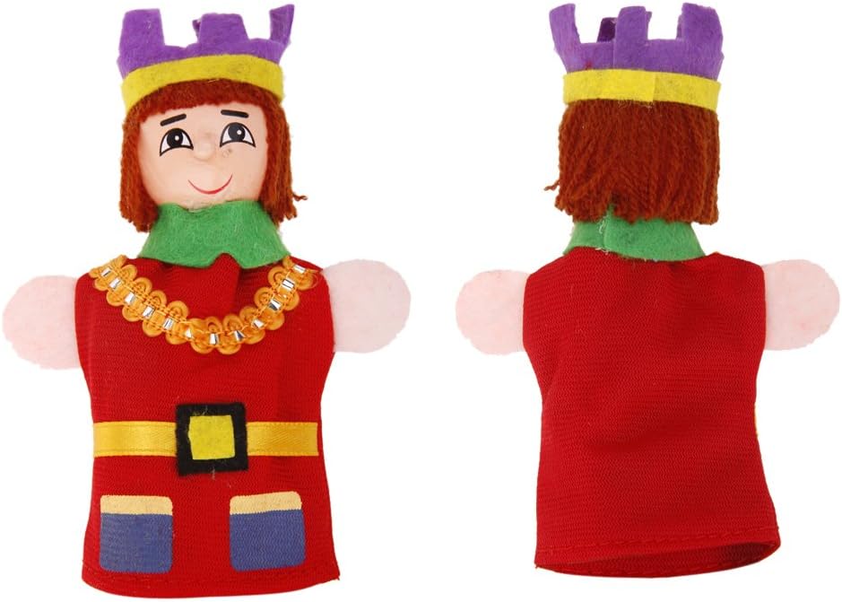Toys Finger Puppets MagiDeal Wooden Head Finger Puppets 6pcs Royal King toys-finger-puppets-magideal-wooden-head-finger-puppets-6pcs-royal-king