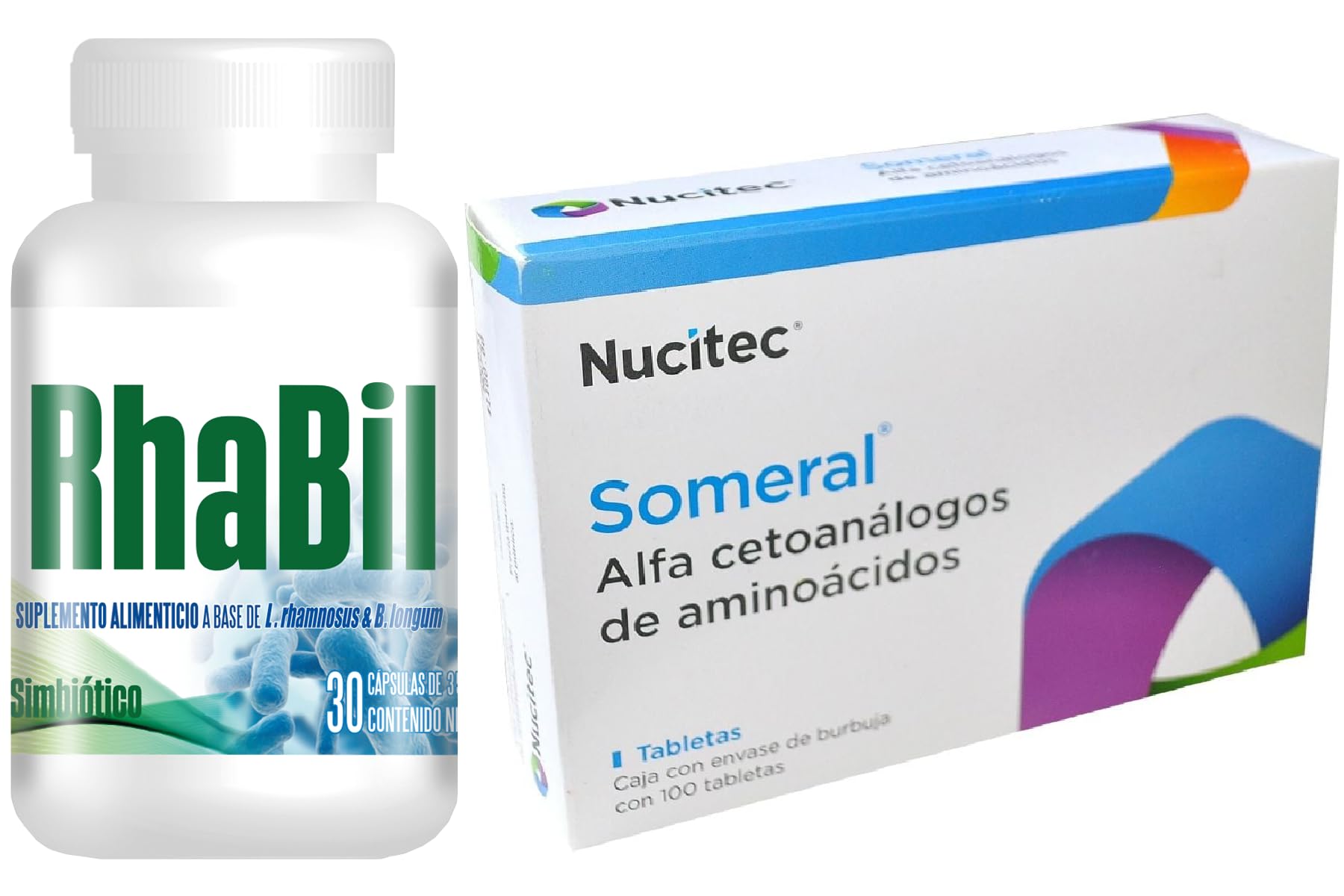 Desacaf & Nucitec Combo Rhabil Someral (1 Rhabil 30 caps. + 1 Someral ...
