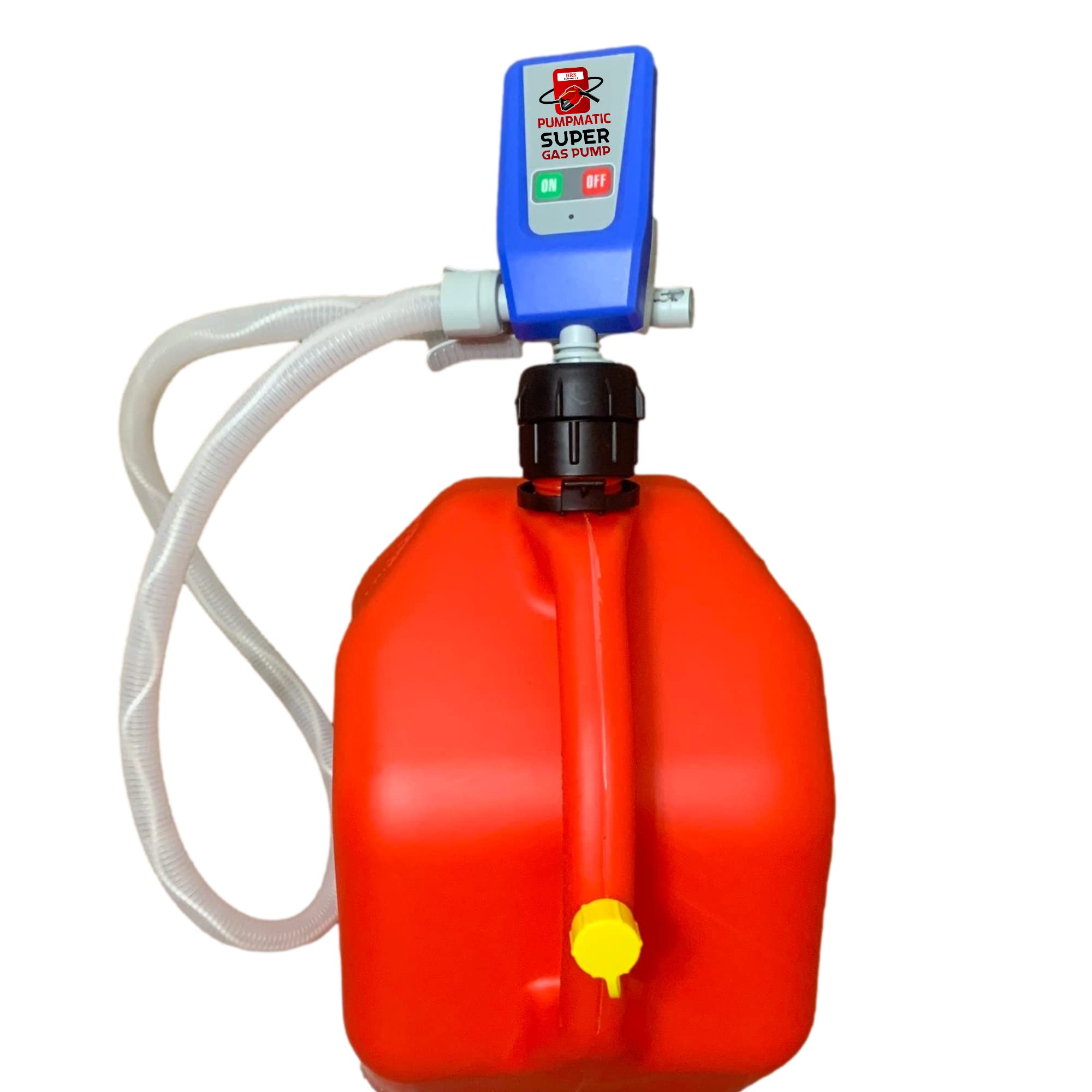 PumpMatic Super Gas Pump Battery Powered Fuel Transfer Pump + 5 Gallon ...