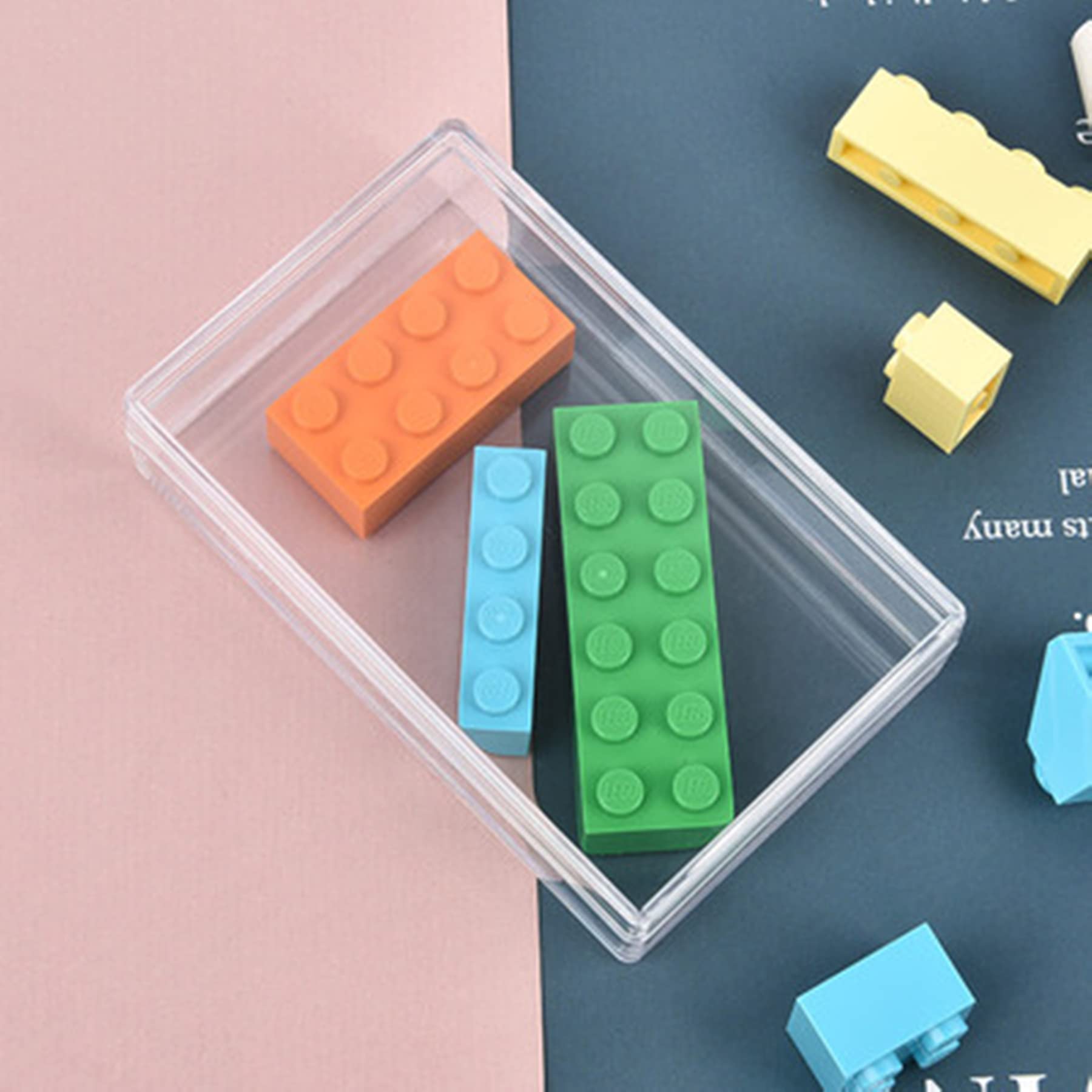 KissYou Clear Acrylic Box Plastic Square Cube 8 Pieces Small Clear Box ...