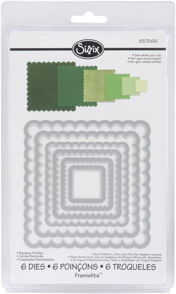 Amazon.com: Sizzix Framelits Die Set 6/PK - Hearts