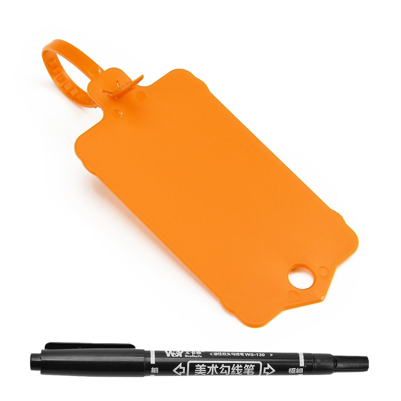 Snapklik.com : LeadSeals 100pcs Blank Plastic Tags For Labeling ...