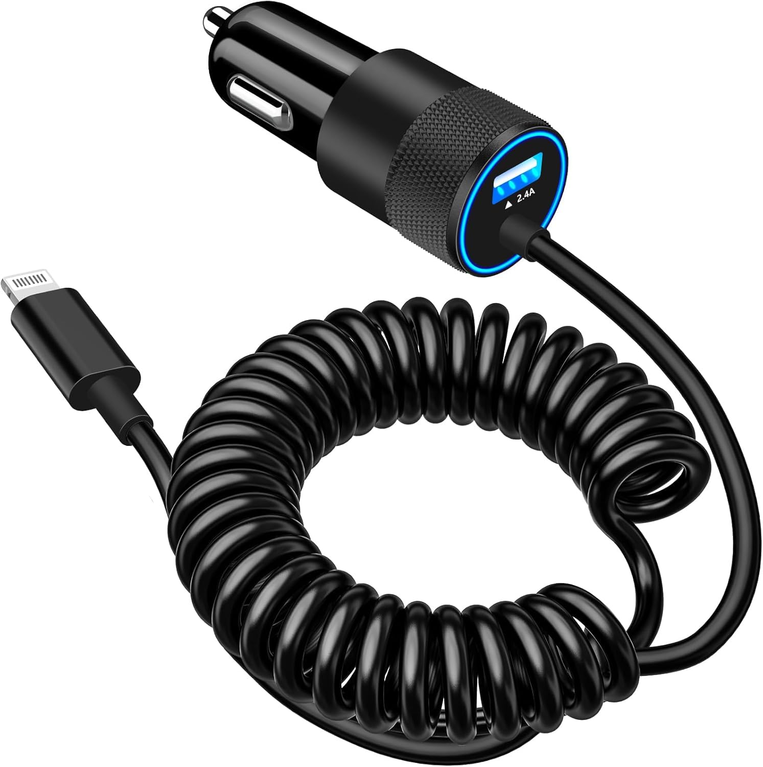 Amazon.com: [Apple MFi Certified] iPhone Fast Car Charger, Braveridge 4 ...