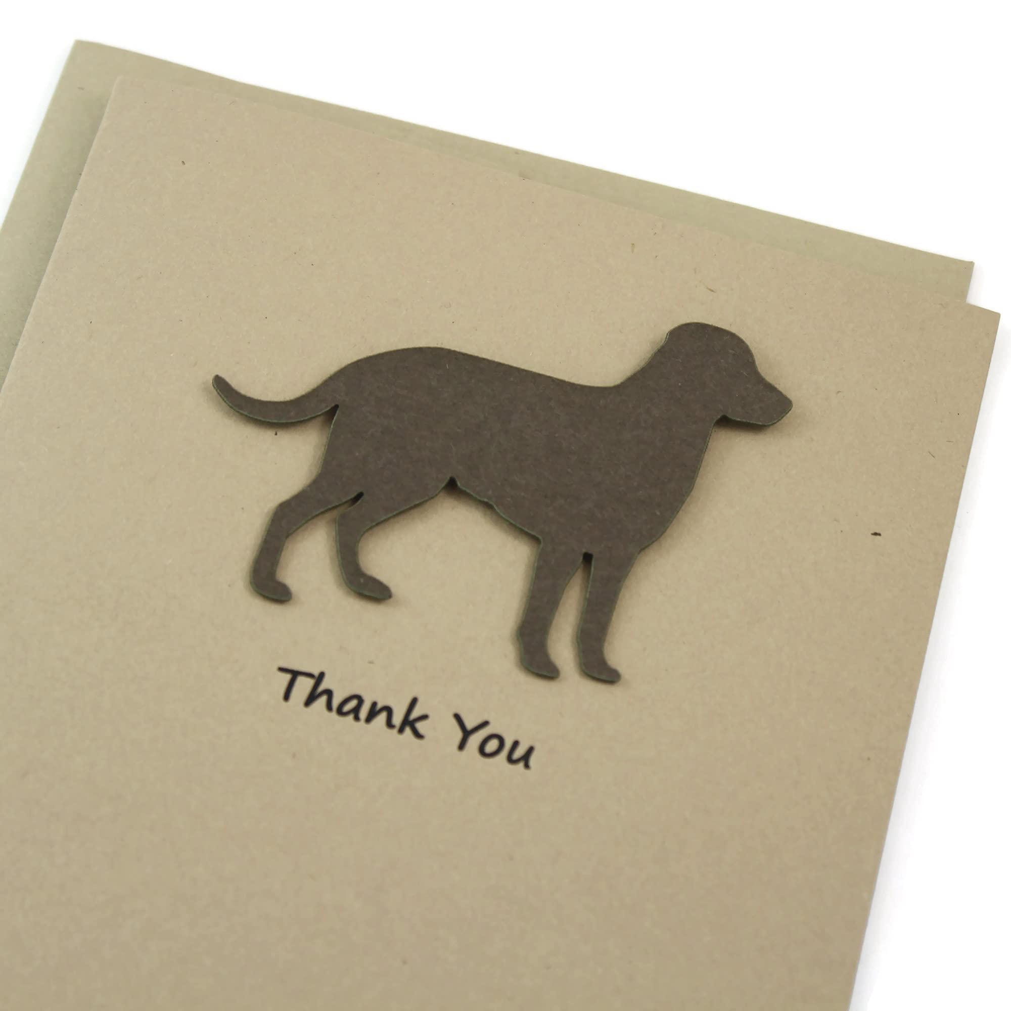 Snapklik.com : Chocolate Brown Labrador Retriever Thank You Cards Pack ...