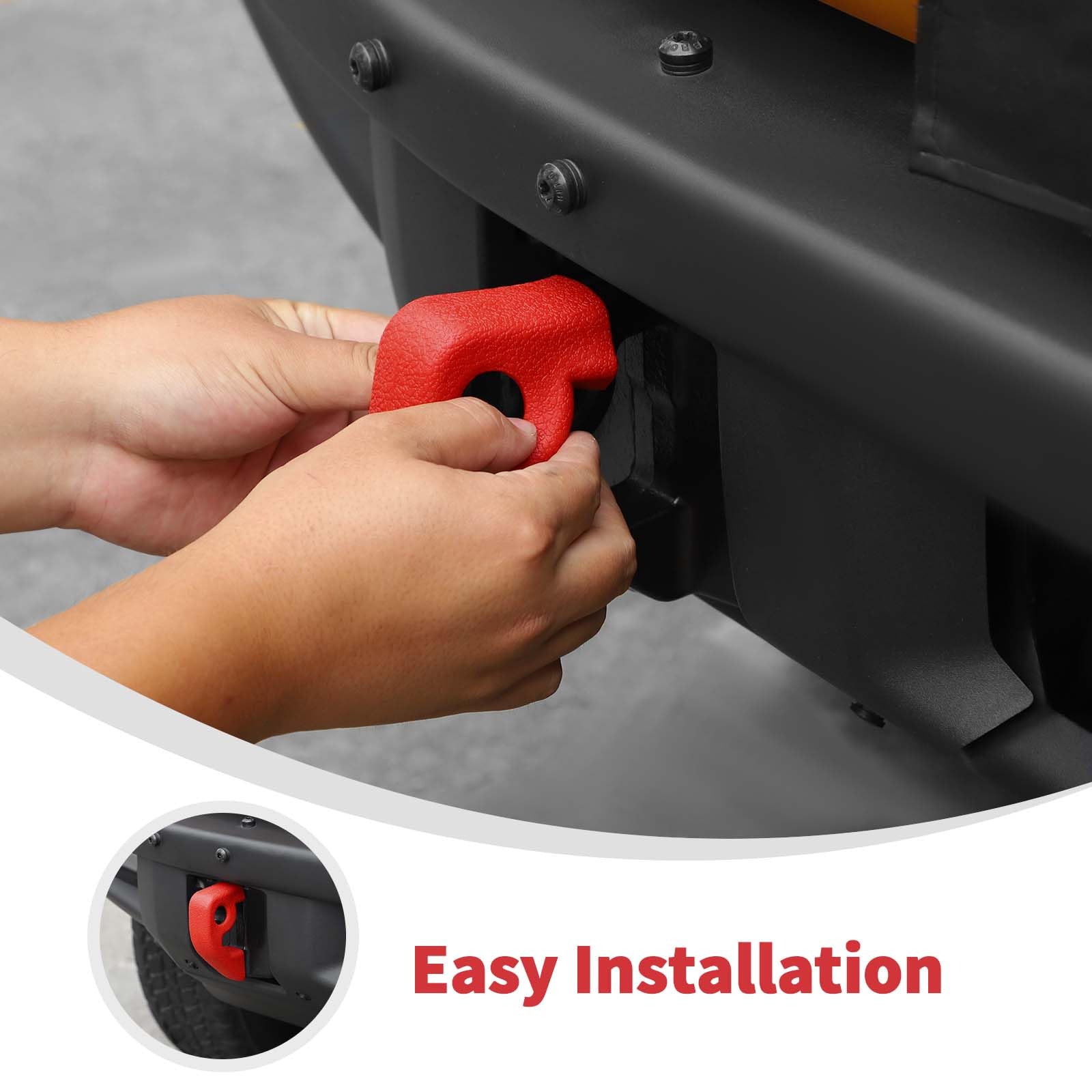 Ford Bronco Tow Hook Covers Rear Bumper Protection JWWY Rear Bumper Tow ...